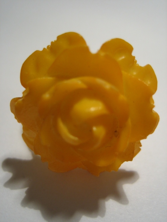 Ring med gul rose - Epla